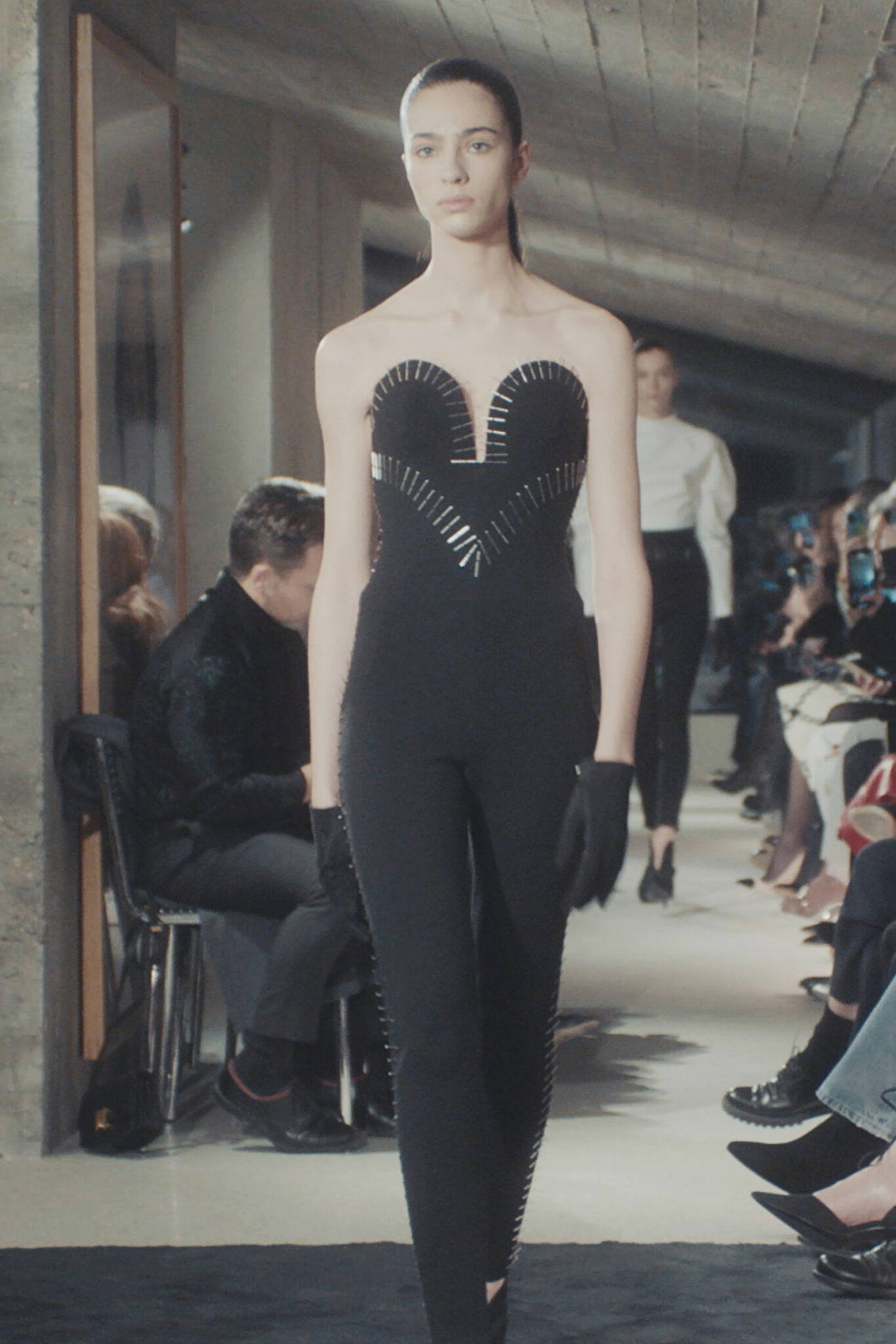 Radiating from the Darkness Emerges the Alaïa Woman - V Magazine