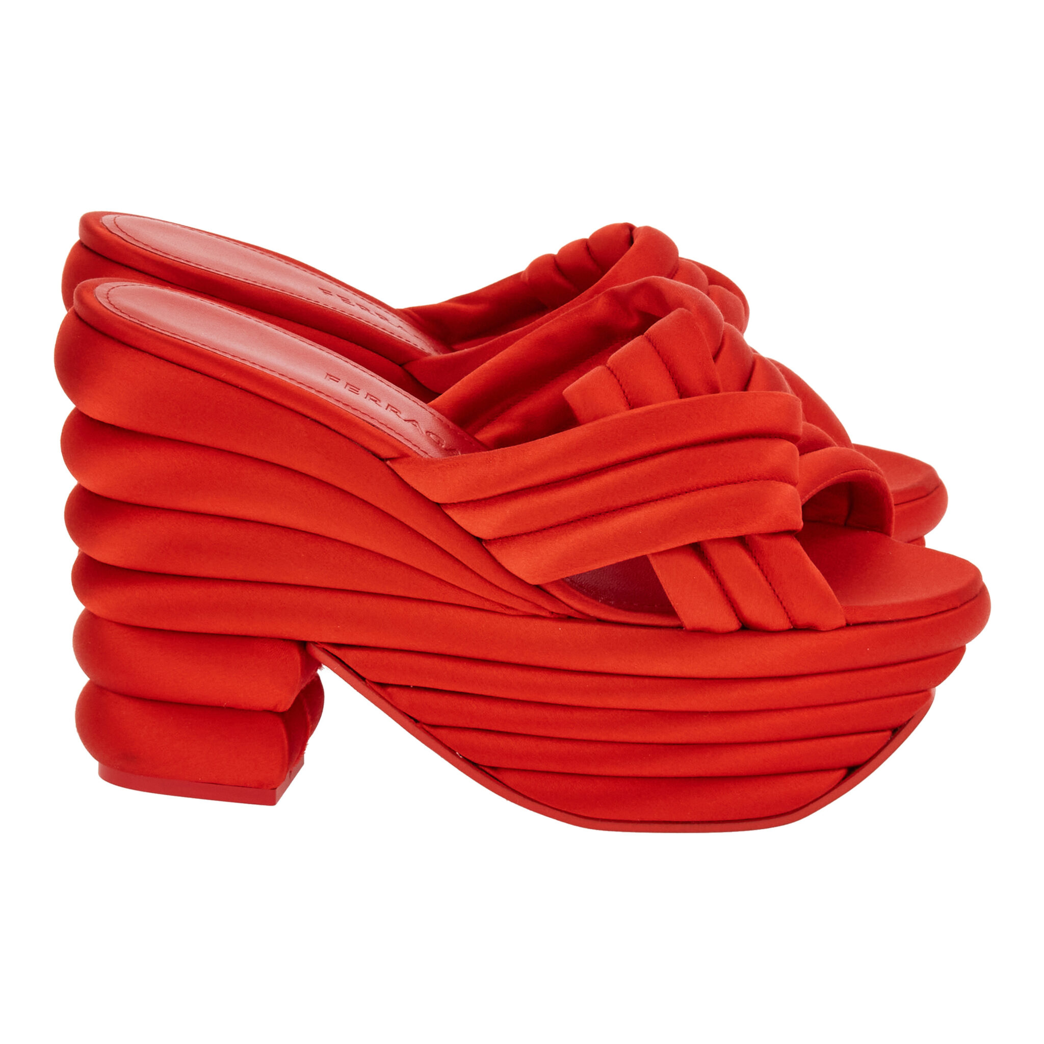 Maximillian Davis Reinterpreted Ferragamo's Iconic Rainbow Platform - V ...