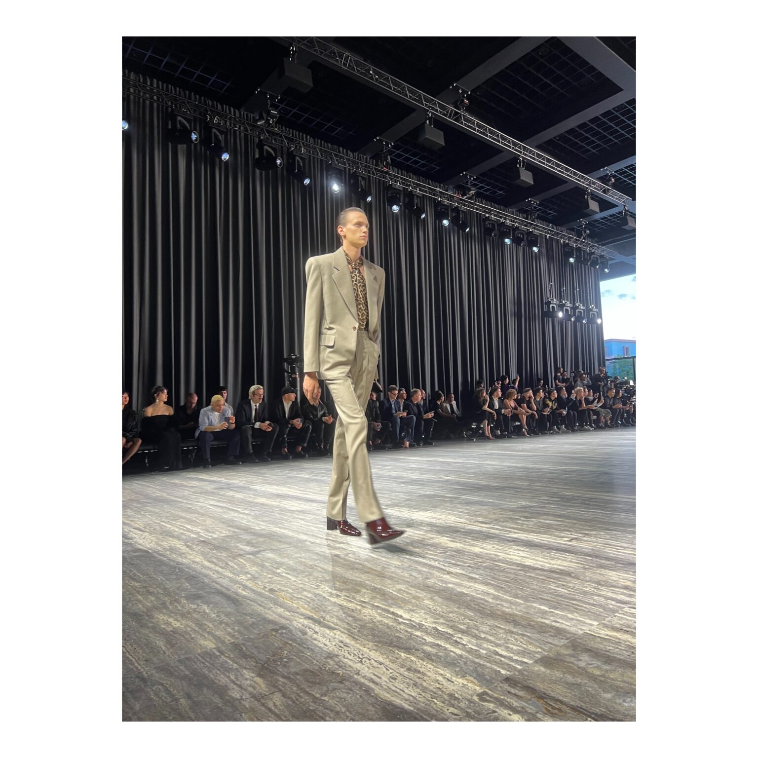 Getting Ready: Georgie Farmer Attends Saint Laurent's Mens Summer 2024 ...