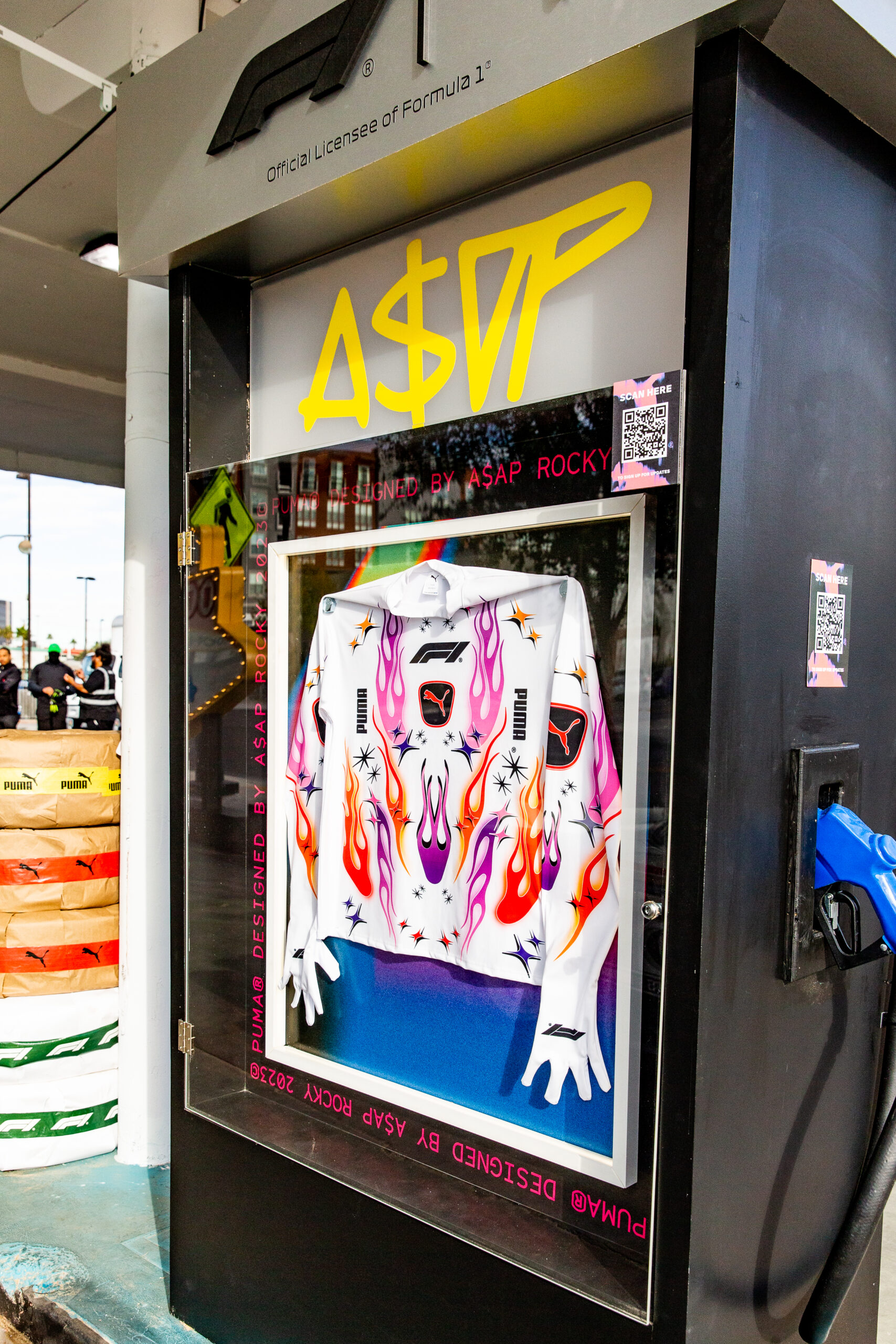 A$AP Rocky Debuts His PUMA x F1 Designed Pop-Up Shop At The Las Vegas ...