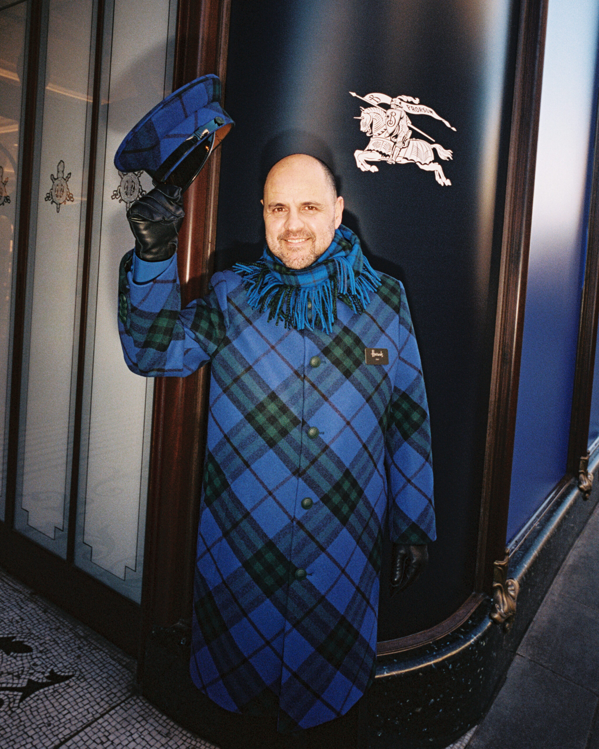 Burberry Turns Harrods Knight Blue With Takeover Installation - V Magazine