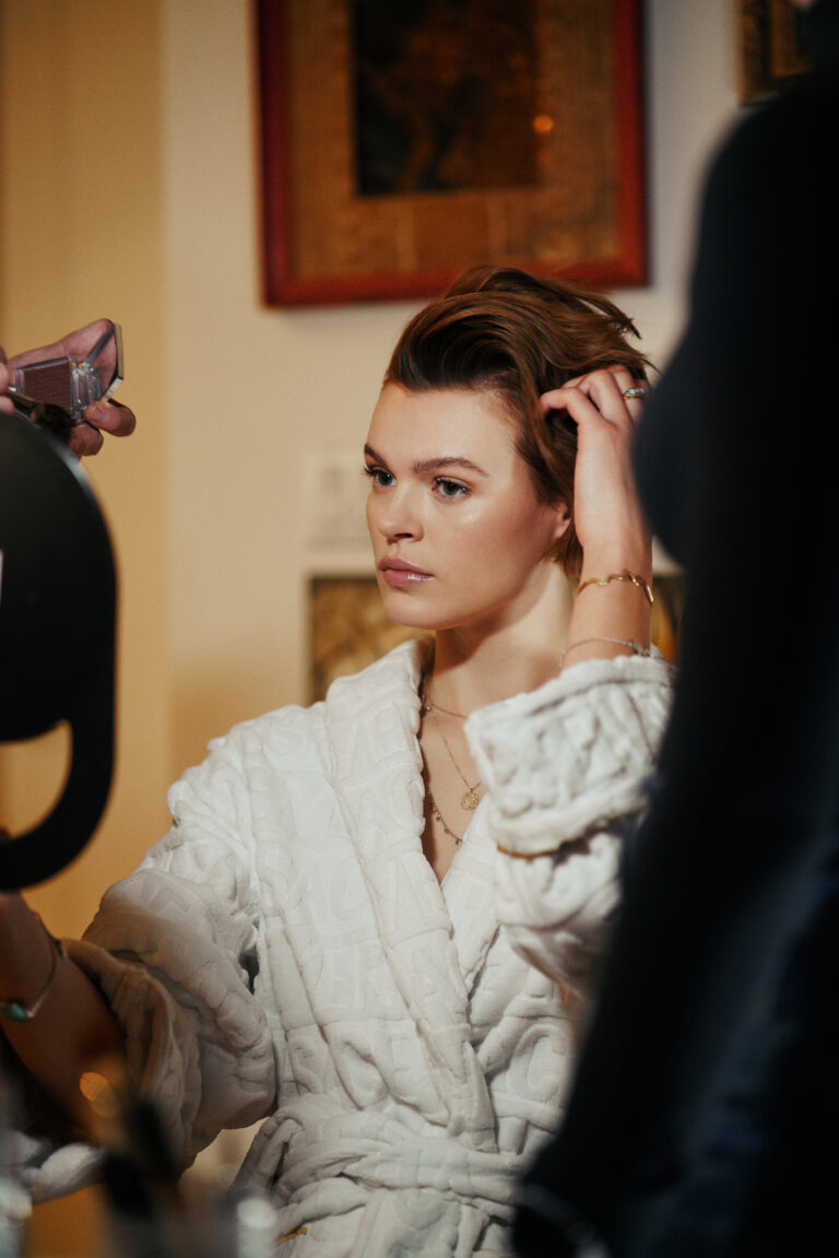 Getting Ready: Cara Taylor Goes Glam for Frame’s NYFW Dinner - V Magazine