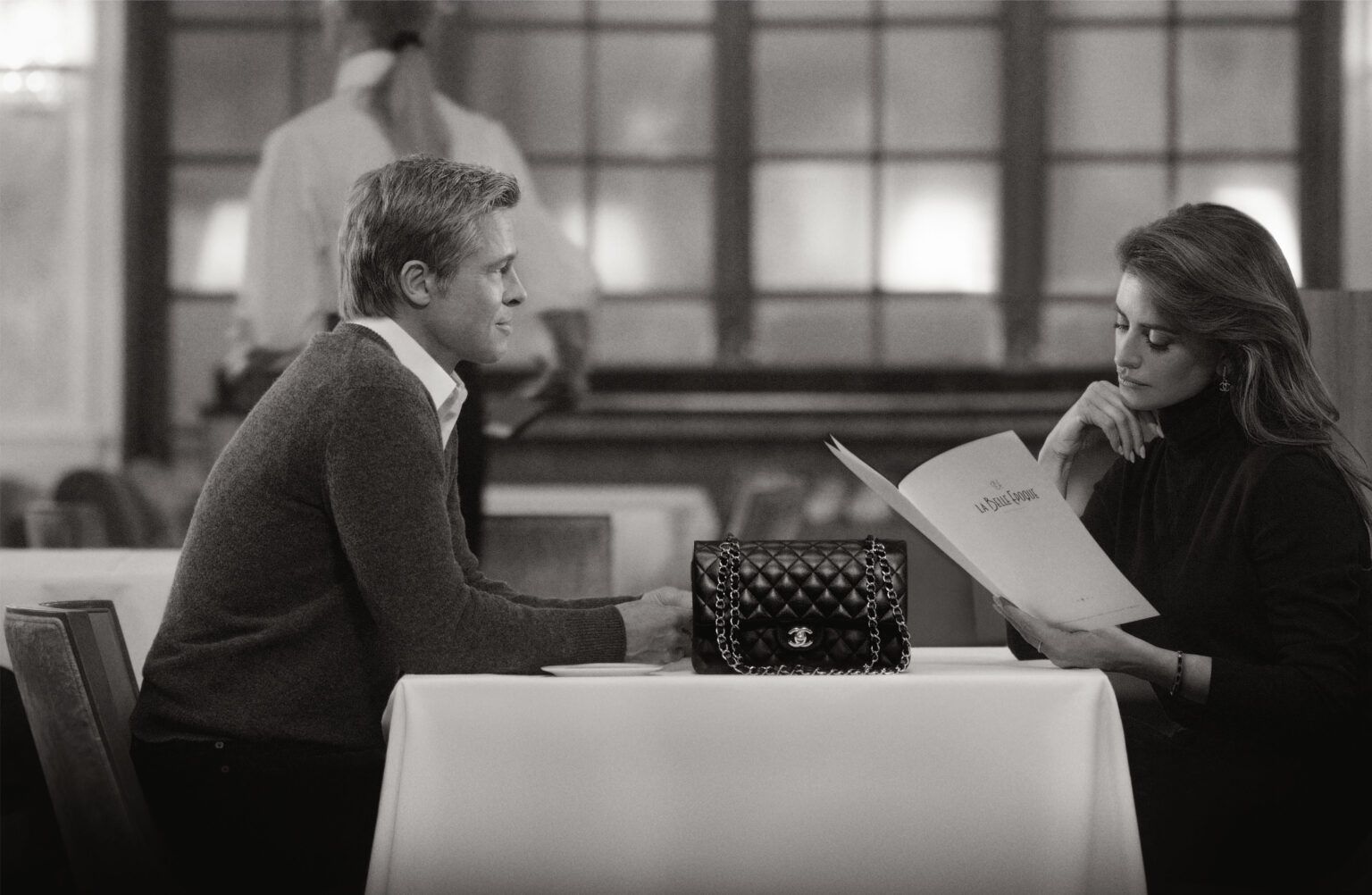 Chanel Debuts ‘Iconic Handbag’ Campaign Starring Penélope Cruz & Brad ...