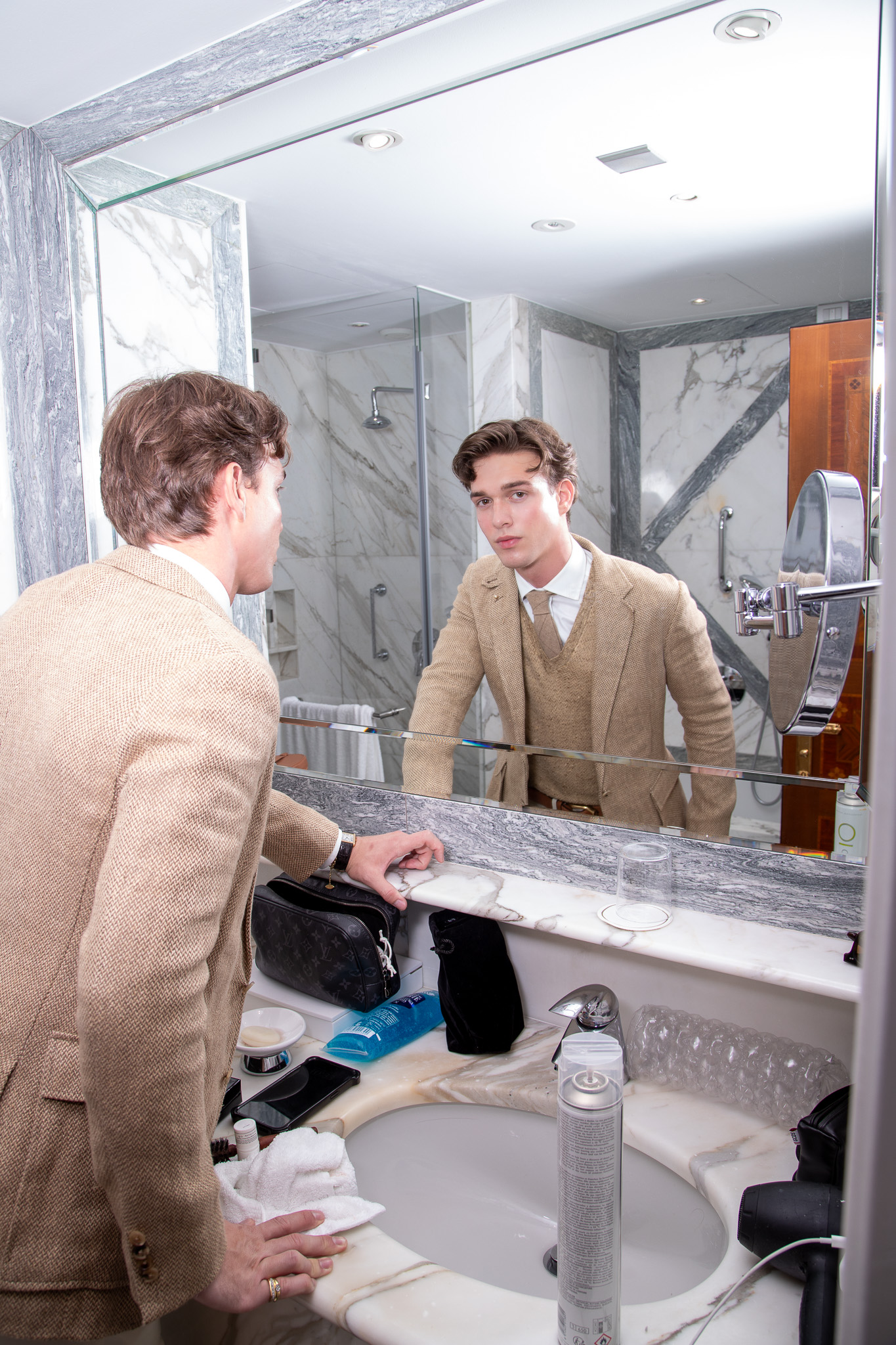 24 Hours With Luca Mornet for Ralph Lauren’s Purple Label Spring 2025 Presentation - V Magazine