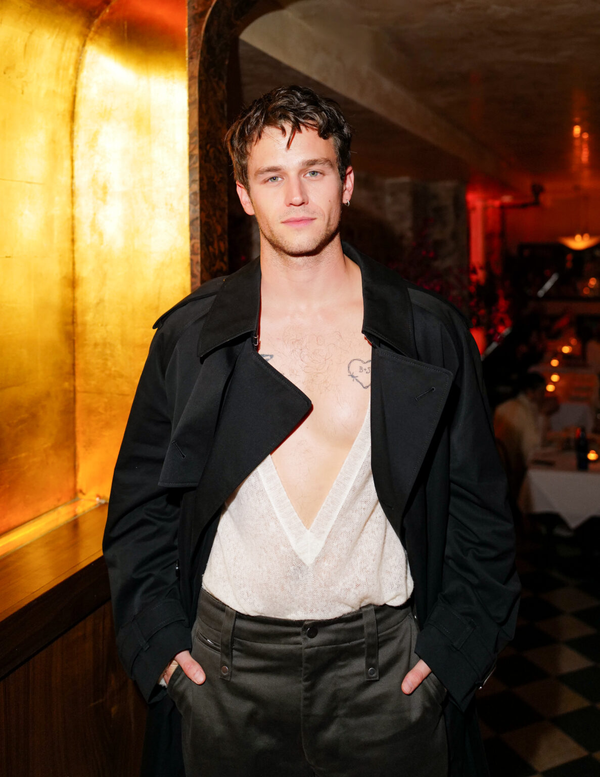 Getting Ready: Brandon Flynn Attends Burberry’s Reopening of Its NYC ...